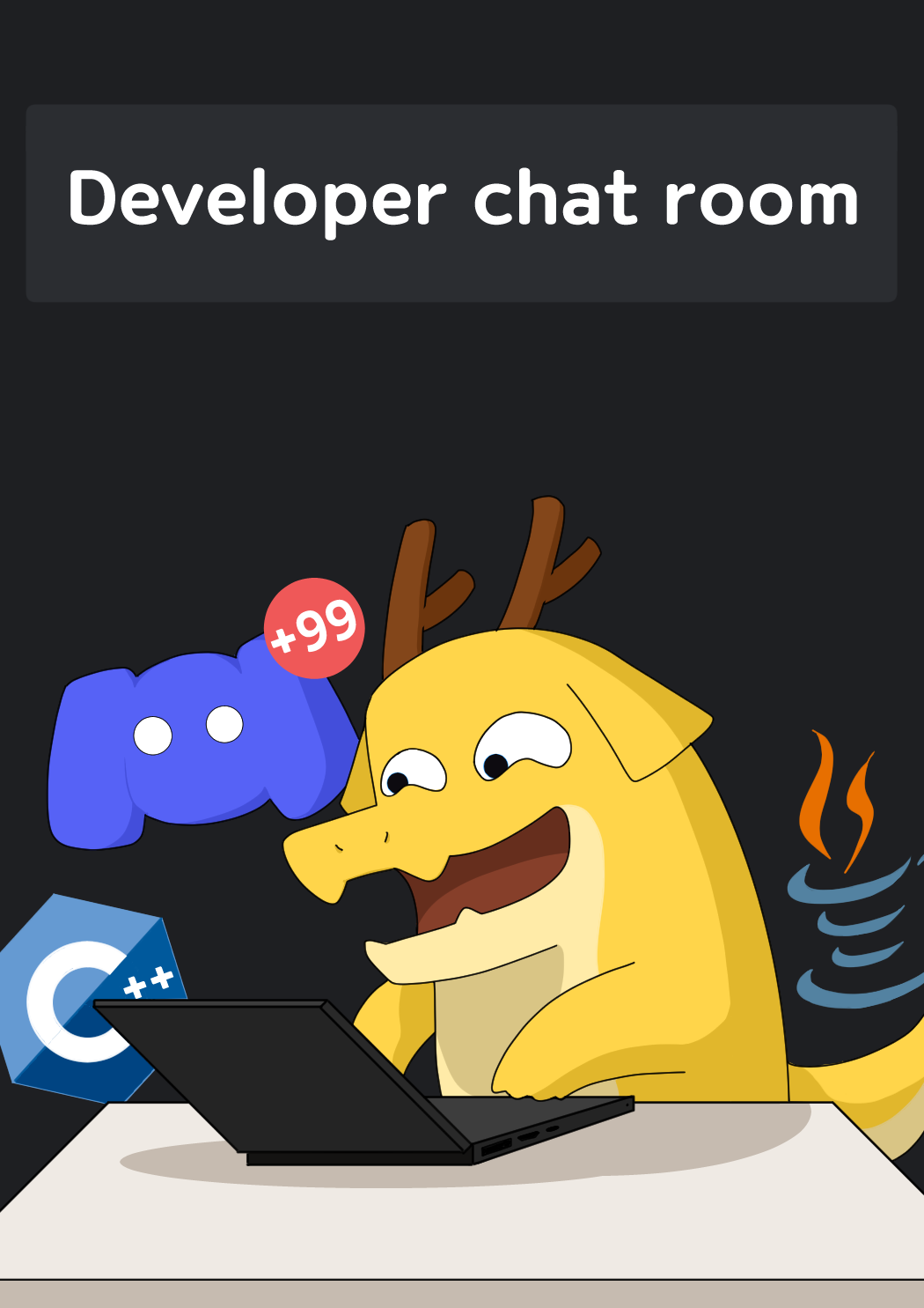 GoldBigDragon - Cartoon